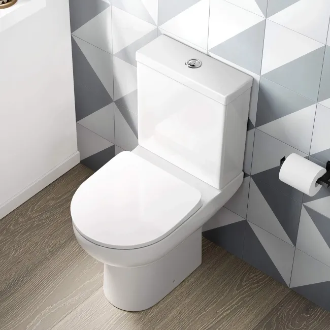Manhattan Slimline 560 Depth Close Coupled Toilet With Soft Close Seat