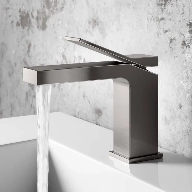 Forth Gunmetal Grey Basin Mixer Tap | Bathroom Mountain
