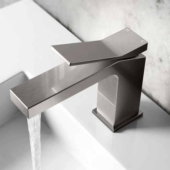 Forth Gunmetal Grey Basin Mixer Tap | Bathroom Mountain