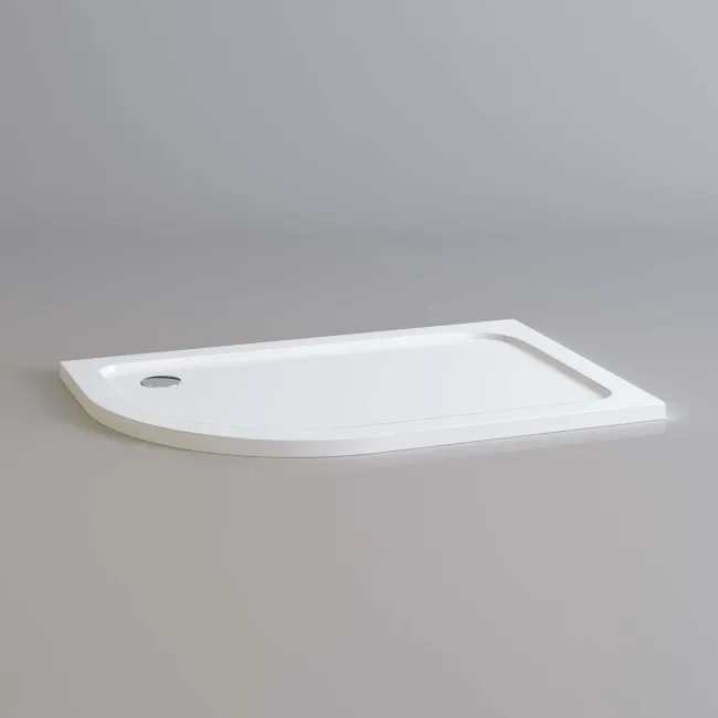 London Offset Quadrant Shower Tray | 1200x800mm Left