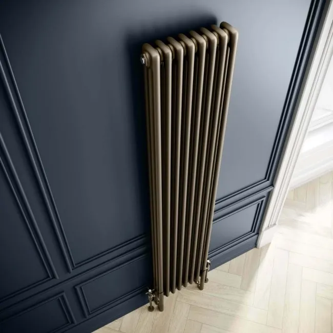 Athens Antique Triple Column Vertical Radiator | 1800x380mm