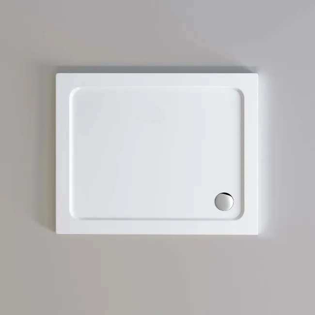 London Rectangular Stone Shower Tray & Riser | 900x800mm