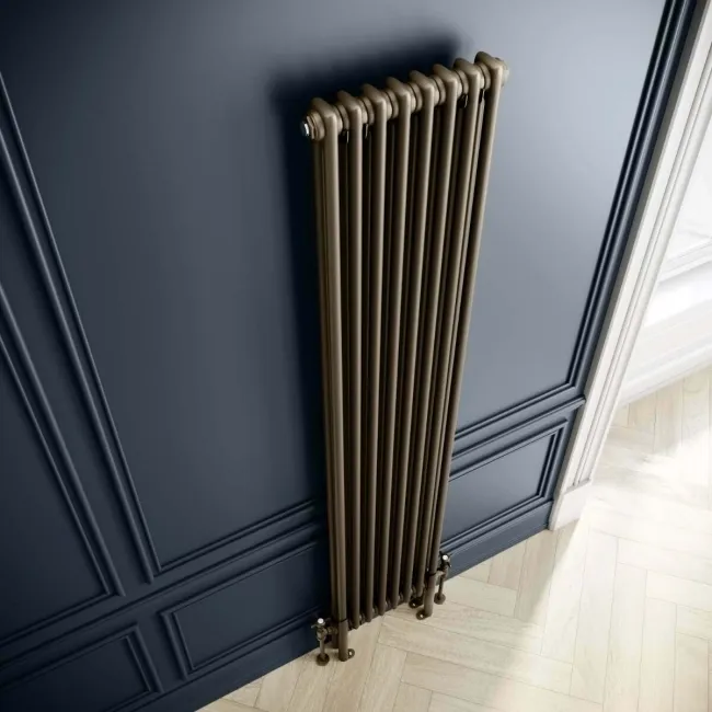 Athens Antique Double Column Vertical Radiator | 1800x380mm