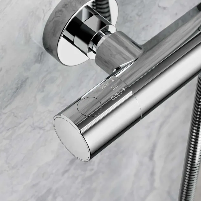 Ballina Premium Round Thermostatic Shower Bathroom Mountain