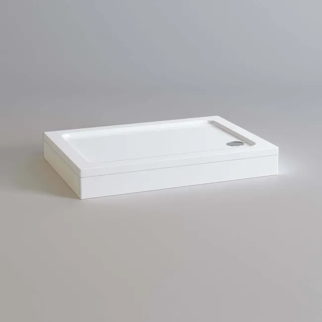 London Rectangular Stone Shower Tray & Riser | 1000x700mm