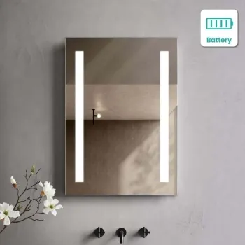 Battery LED Mirrors & Cabinets | Bathroom Mountain