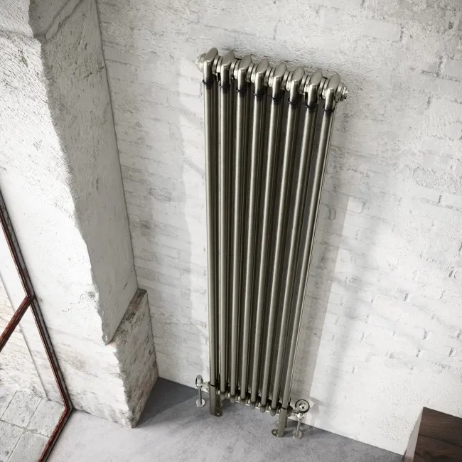 Athens Metal Double Column Vertical Radiators | 1800x380mm