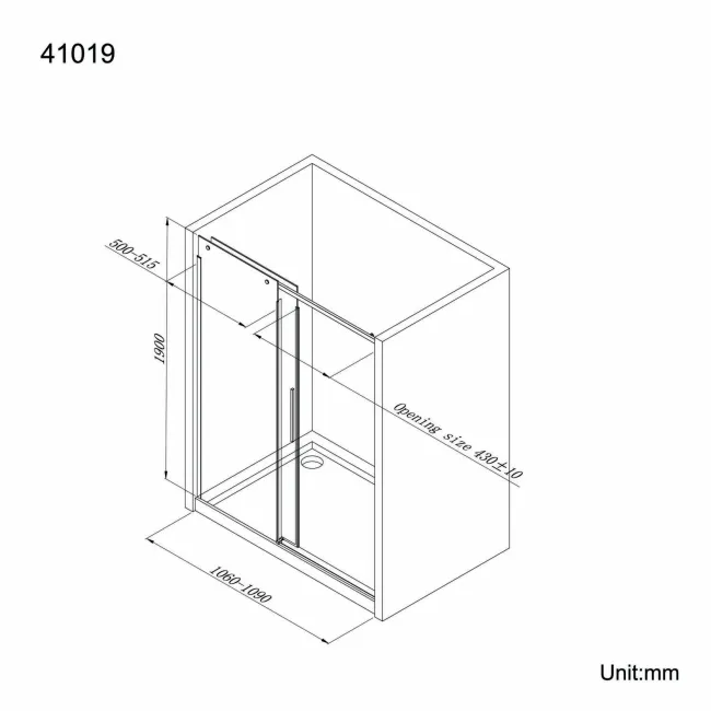 Stockholm Easy Clean 8mm Frameless Sliding Shower Door