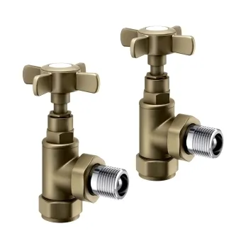 Antique Gold Pipe Connectors Towel Rails & Radiators | 150mm