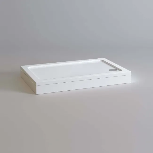 London Rectangular Stone Shower Tray & Riser | 1200x760mm