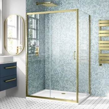 Gold Shower Enclosures | Bathroom Mountain