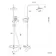 Ballina Round Brushed Brass Thermostatic Bath Filler Shower Set