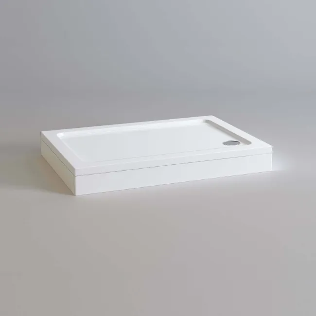 London Rectangular Stone Shower Tray & Riser | 1100x760mm