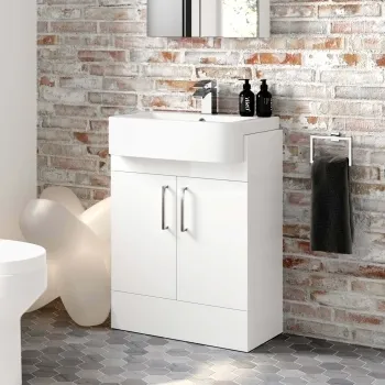 Harper Gloss White Back To Wall Toilet Unit 600mm | Bathroom Mountain
