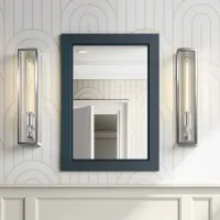 Inky Blue Bathroom Mirror 700x500mm | Bathroom Mountain