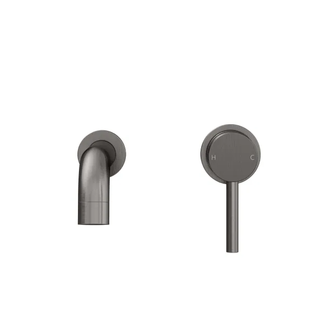 Trent Gunmetal Grey Wall Mounted Basin Mixer Tap | Bathroom Mountain