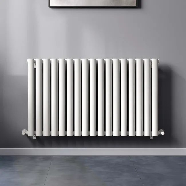 Marbella White Single Oval Panel Radiator | 600x1020mm