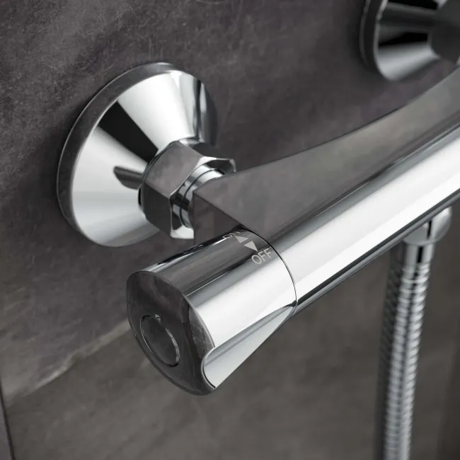 Lismore Round Thermostatic Shower Set With Hand Shower