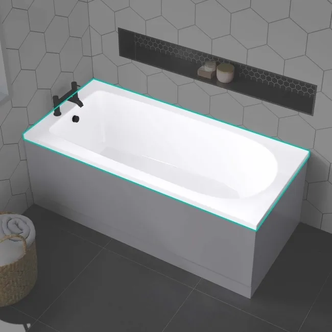 Stafford 1500x700 Round Single Ended Bath | Bathroom Mountain