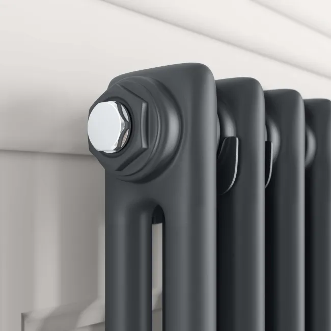 Athens Anthracite Vertical Double Column Radiator
