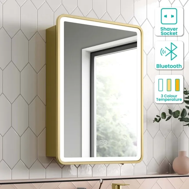 Olivia LED Bathroom Mirror with Bluetooth Speaker