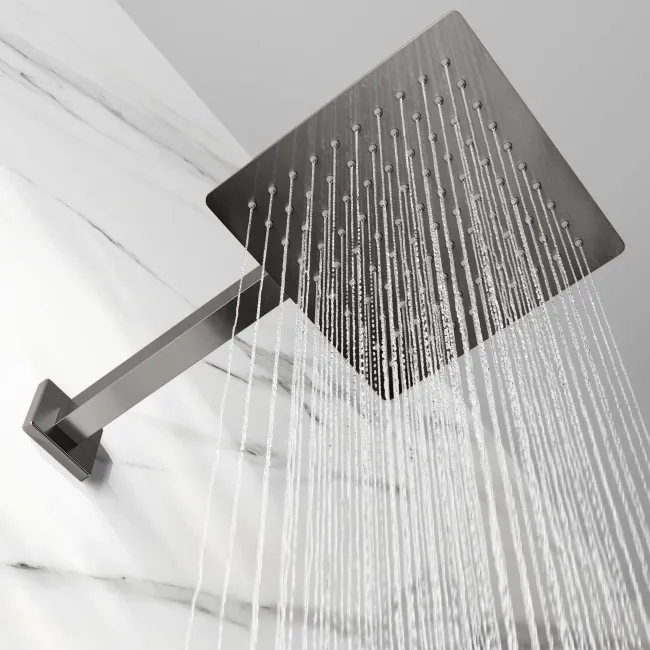 Galway Gunmetal Shower Set | 200mm Head & Hand | Premium