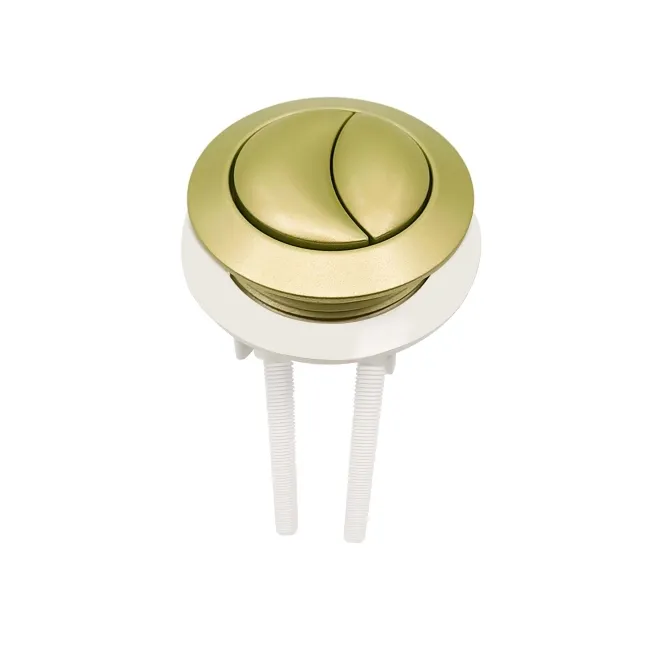 Brushed Brass Cistern Flush Button | Bathroom Mountain