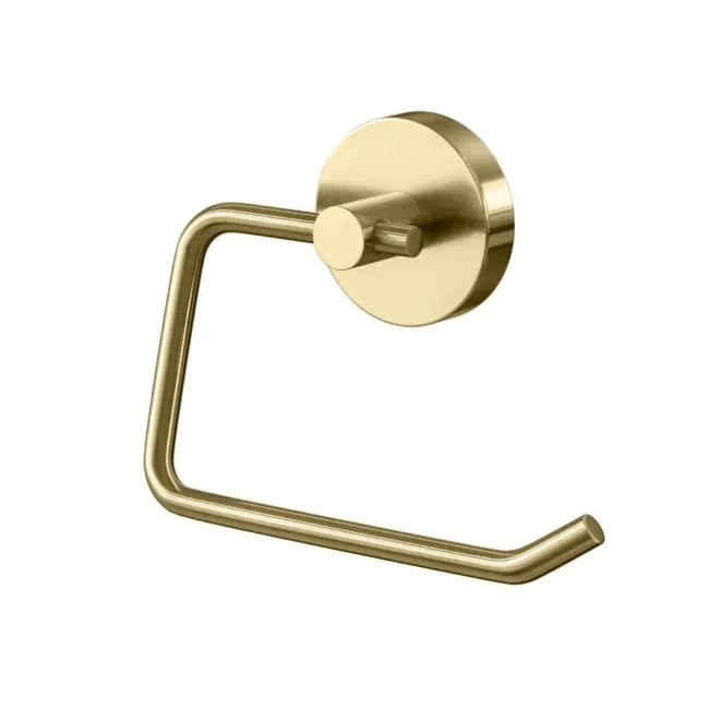 Sofia Brushed Brass Toilet Roll Holder | Bathroom Mountain