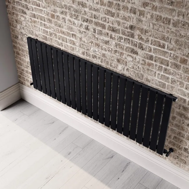 Faro Black Horizontal Radiator | 600x1610mm | Bathroom Mountain