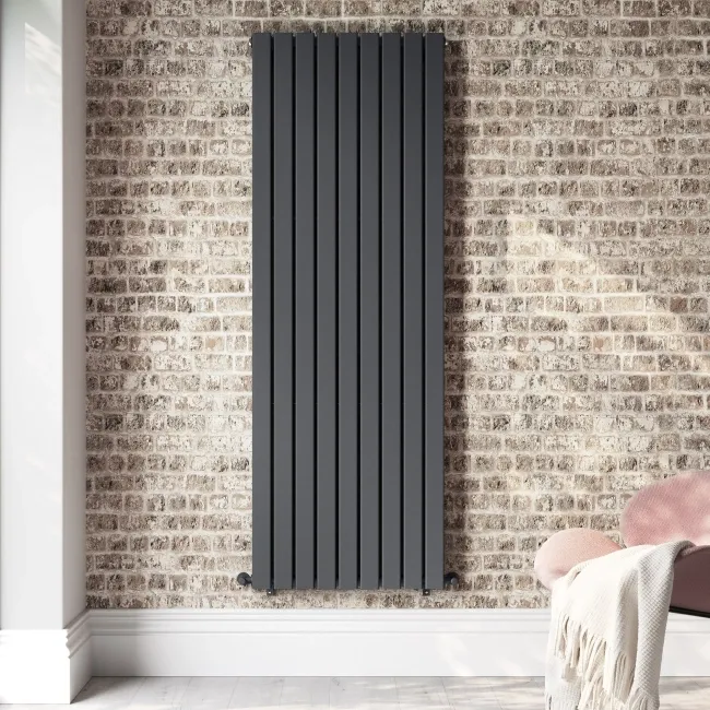 Faro Anthracite Vertical Radiator | 1800x630mm | Bathroom Mountain