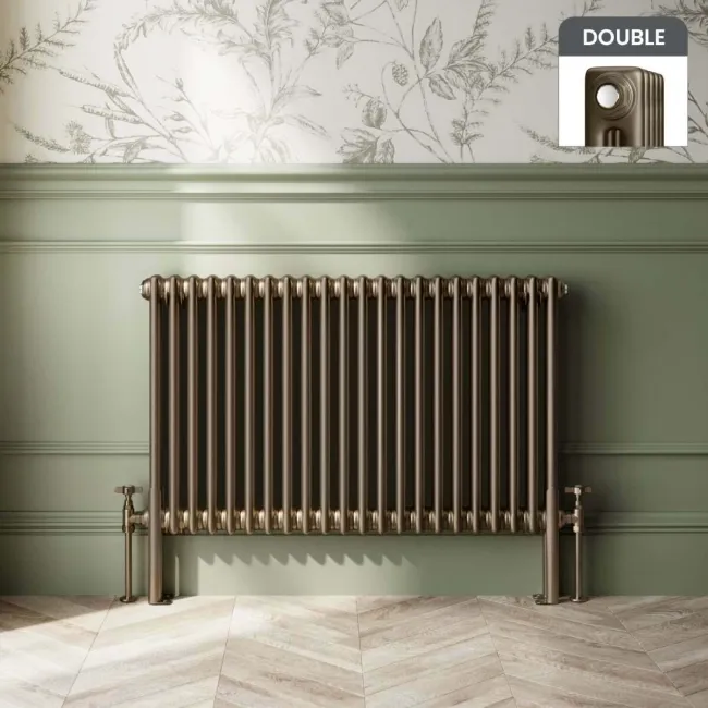 Antique Double Column Horizontal Radiator | 600x1010mm