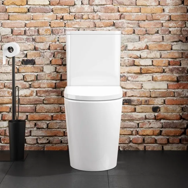 Boston Rimless Comfort Height Close Coupled Toilet With Premium Soft ...