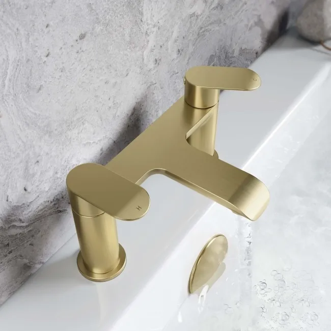 Tay Bath Filler | Brushed Brass | Bathroom Mountain