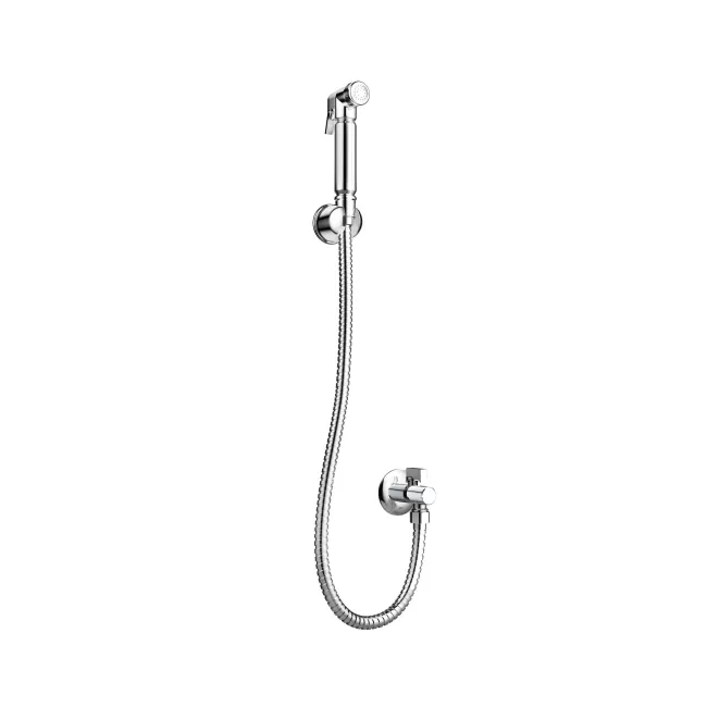 Chrome Douche Kit with Wall Outlet | Bathroom Mountain