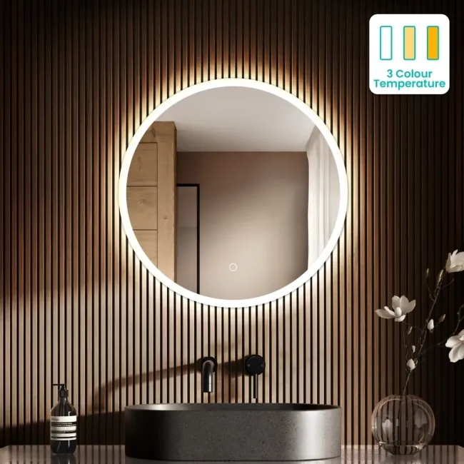 Grace Round Illuminated LED Mirror | 600mm