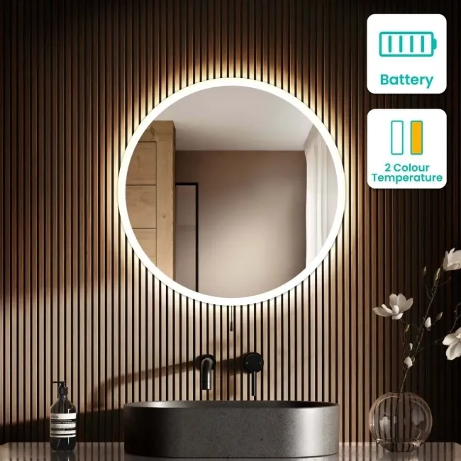 Grace Illuminated LED Mirror | Battery Operated | 600mm