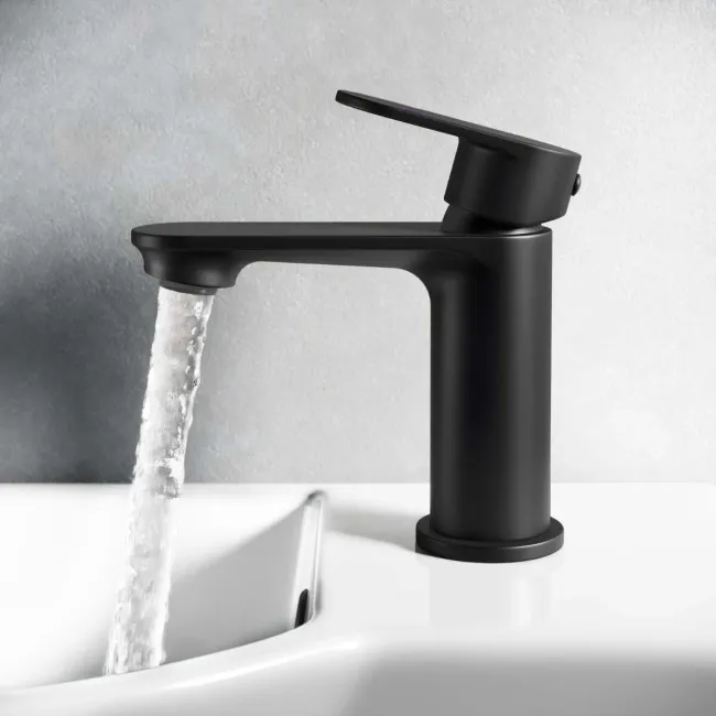 Anker Matt Black Cloakroom Basin Mixer Tap | Bathroom Mountain