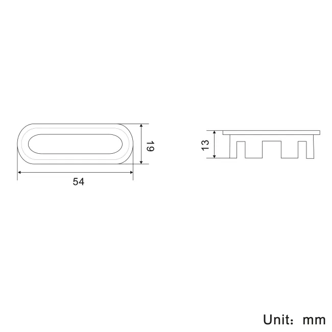 Brushed Brass Oval Basin Overflow Ring | Bathroom Mountain