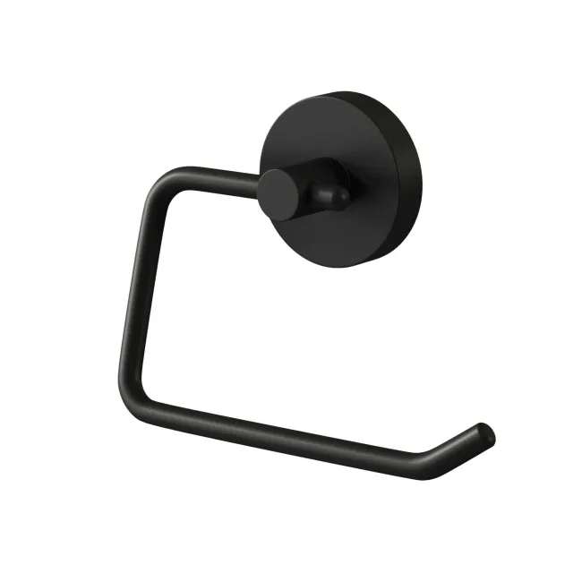 Sofia Matt Black Toilet Roll Holder | Bathroom Mountain