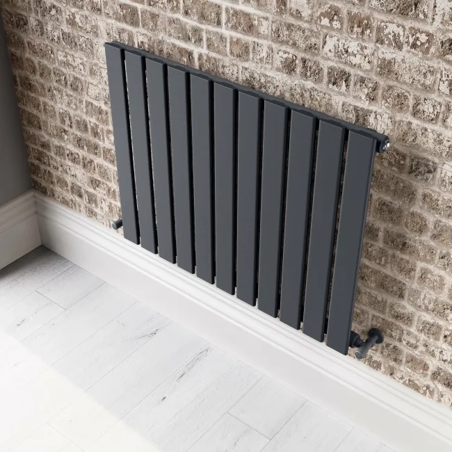 Faro Anthracite Flat Panel Horizontal Radiator 600x770mm