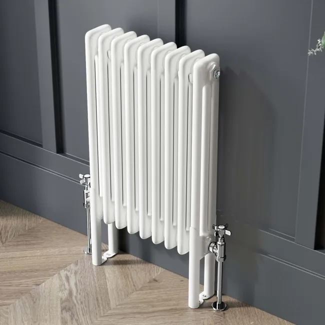 Athens White Triple Column Horizontal Traditional Radiator