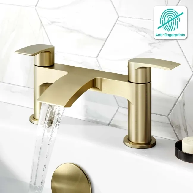 Spey Bath Filler | Brushed Brass | Bathroom Mountain