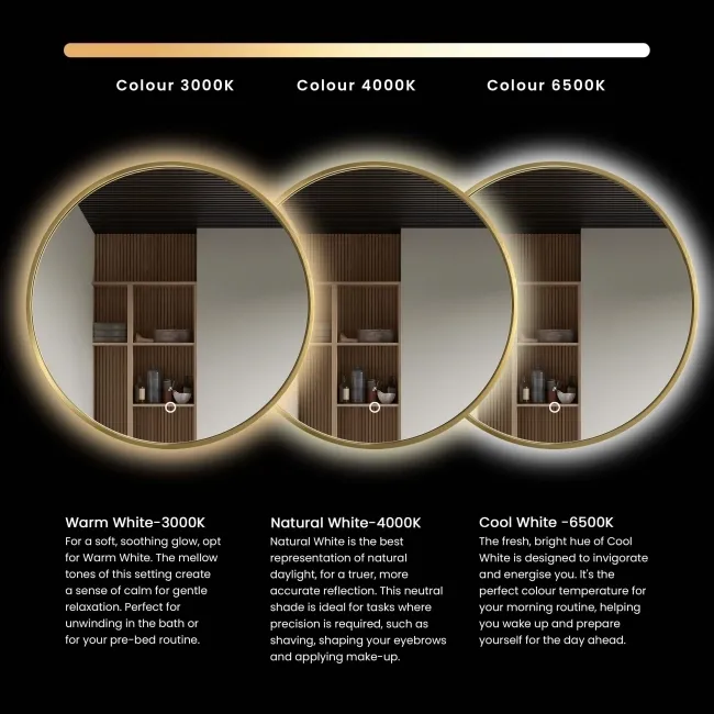 Olivia LED Bathroom Mirror with Bluetooth Speaker