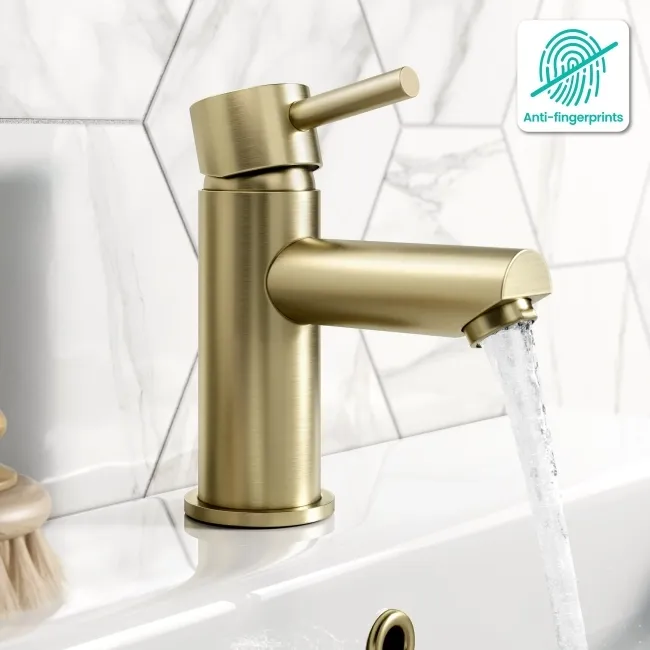 Wye Basin Mixer Tap | Brushed Brass | Bathroom Mountain