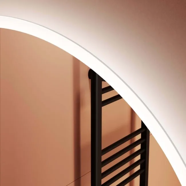 Aria Round Illuminated LED Mirror 800mm | Bathroom Mountain
