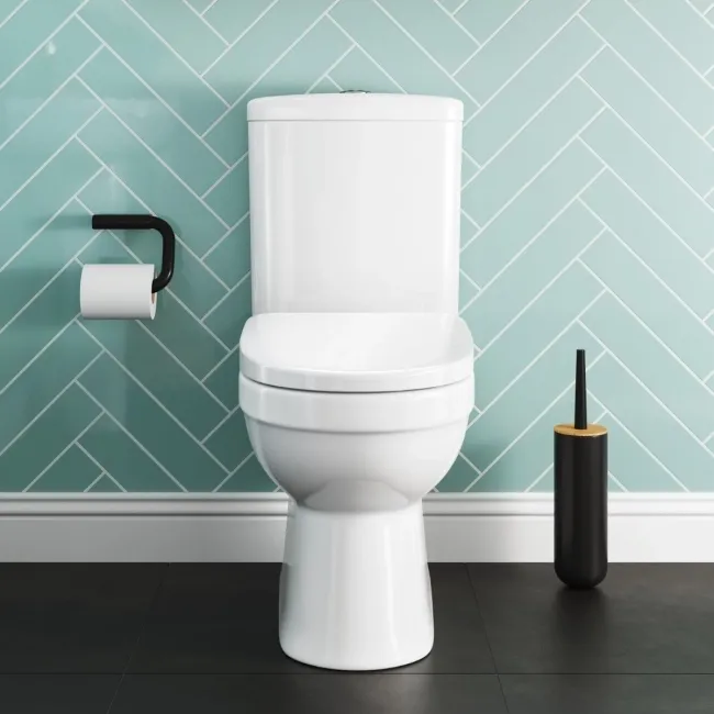 Seattle Close Coupled Toilet With Soft Close Seat | Bathroom Mountain