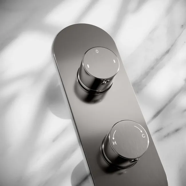 Ballina Gunmetal Shower Set | 200mm Head & Hand | Premium