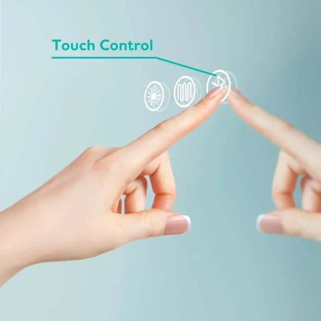 Grace Round LED Mirror with Bluetooth Speaker | 600mm