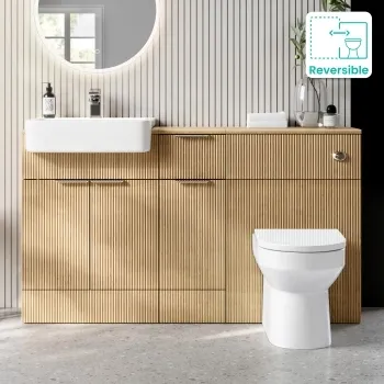 Double Drawer Vanity and Toilet | 1500mm | Bathroom Furniture