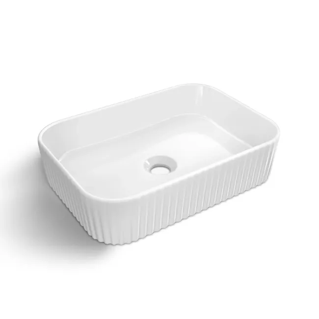 Reno Fluted Counter Top Basin 454mm | Bathroom Mountain